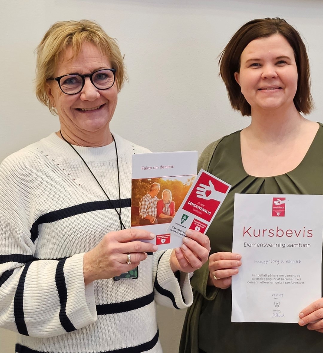 Lyngdals første demensvennlige virksomheter sertifisert - Lyngdal kommune